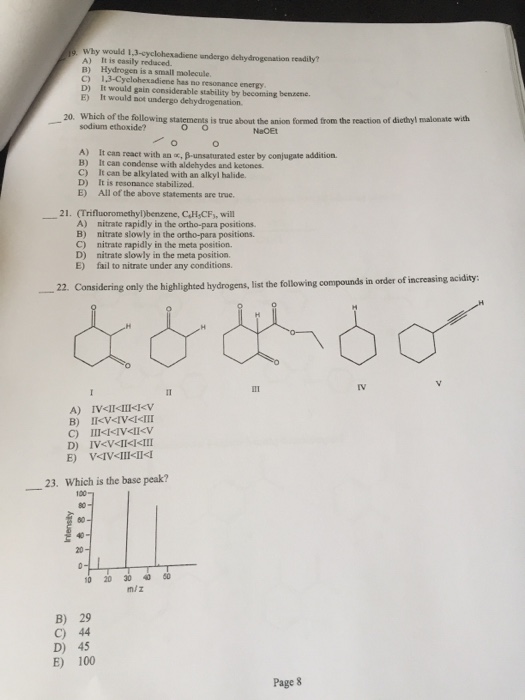 Solved Why would 1,3-cyclohexadiene undergo dehydrogenation | Chegg.com
