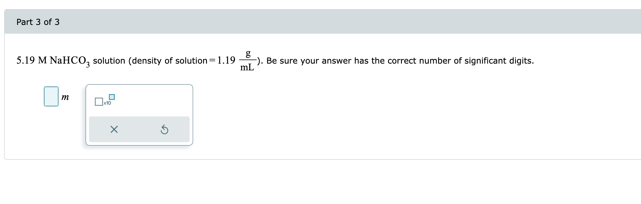 Solved 1.15M sugar (C12H22O11) solution (density of | Chegg.com