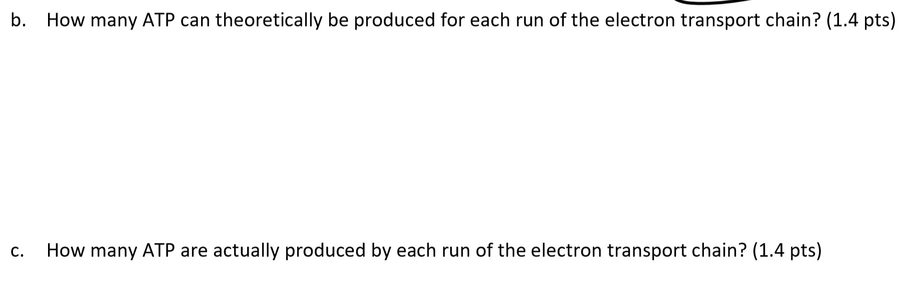 Solved When calculating theoretical ATP yields, please | Chegg.com