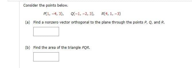 Solved Consider the points below. | Chegg.com