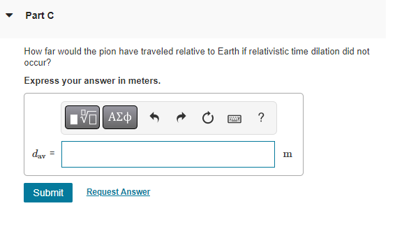 Solved The Pi Meson An elementary particle called a pi meson | Chegg.com
