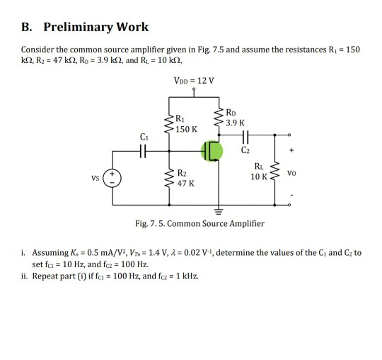 Solved Experiment 7 Frequency Response Of Amplifiers A 
