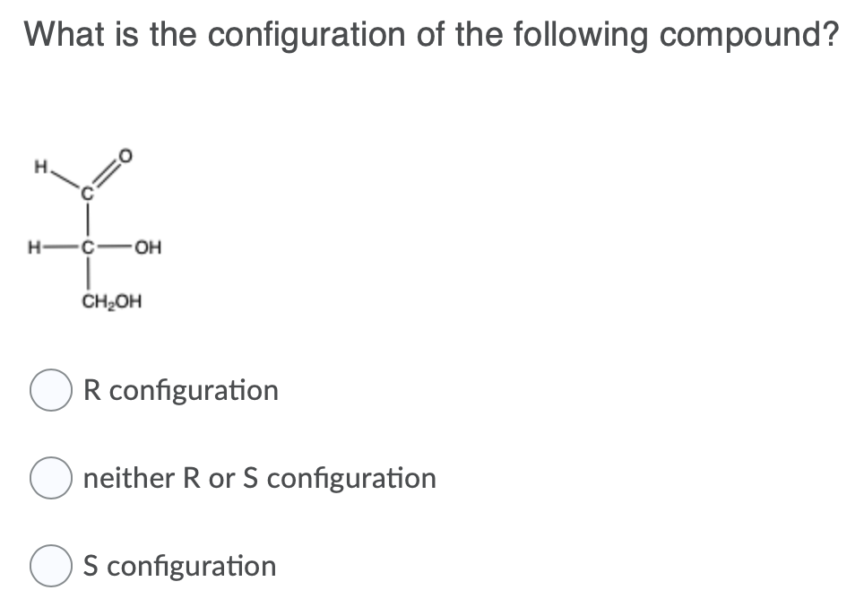 Solved What is the configuration of the following compound? | Chegg.com