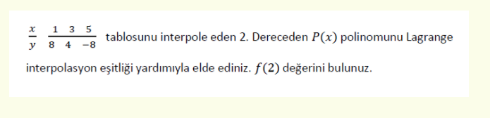 Solved which interpolated The Table 2. obtain the polynomial | Chegg.com