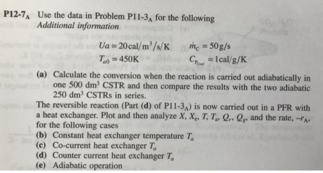Solved P12-74 Use the data in Problem P11-3A for the | Chegg.com