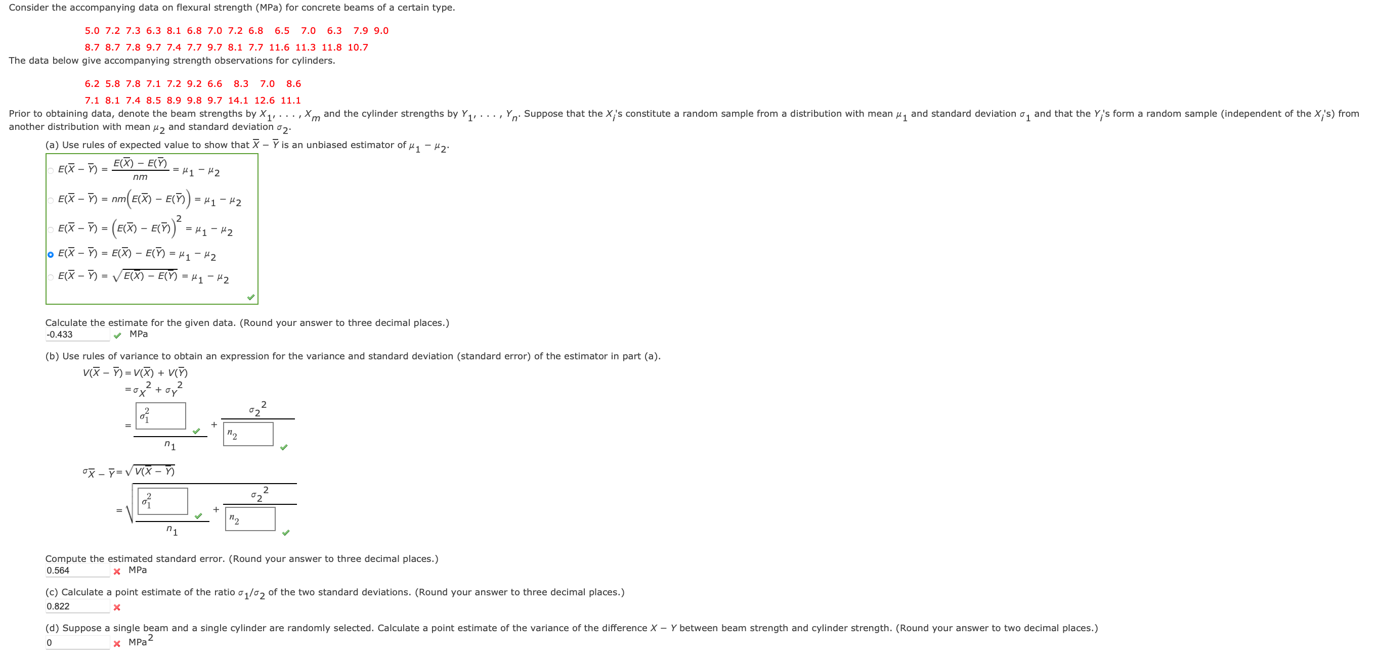 Solved ther distribution with mean μ2 and standard deviation | Chegg.com