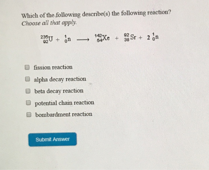 Solved Which of the following describe(s) the following | Chegg.com