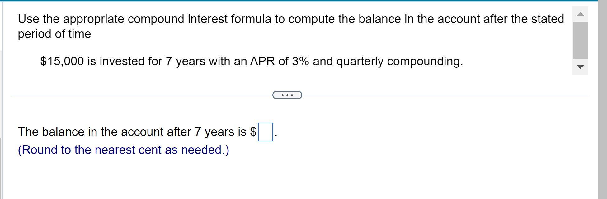 Solved Use the appropriate compound interest formula to | Chegg.com