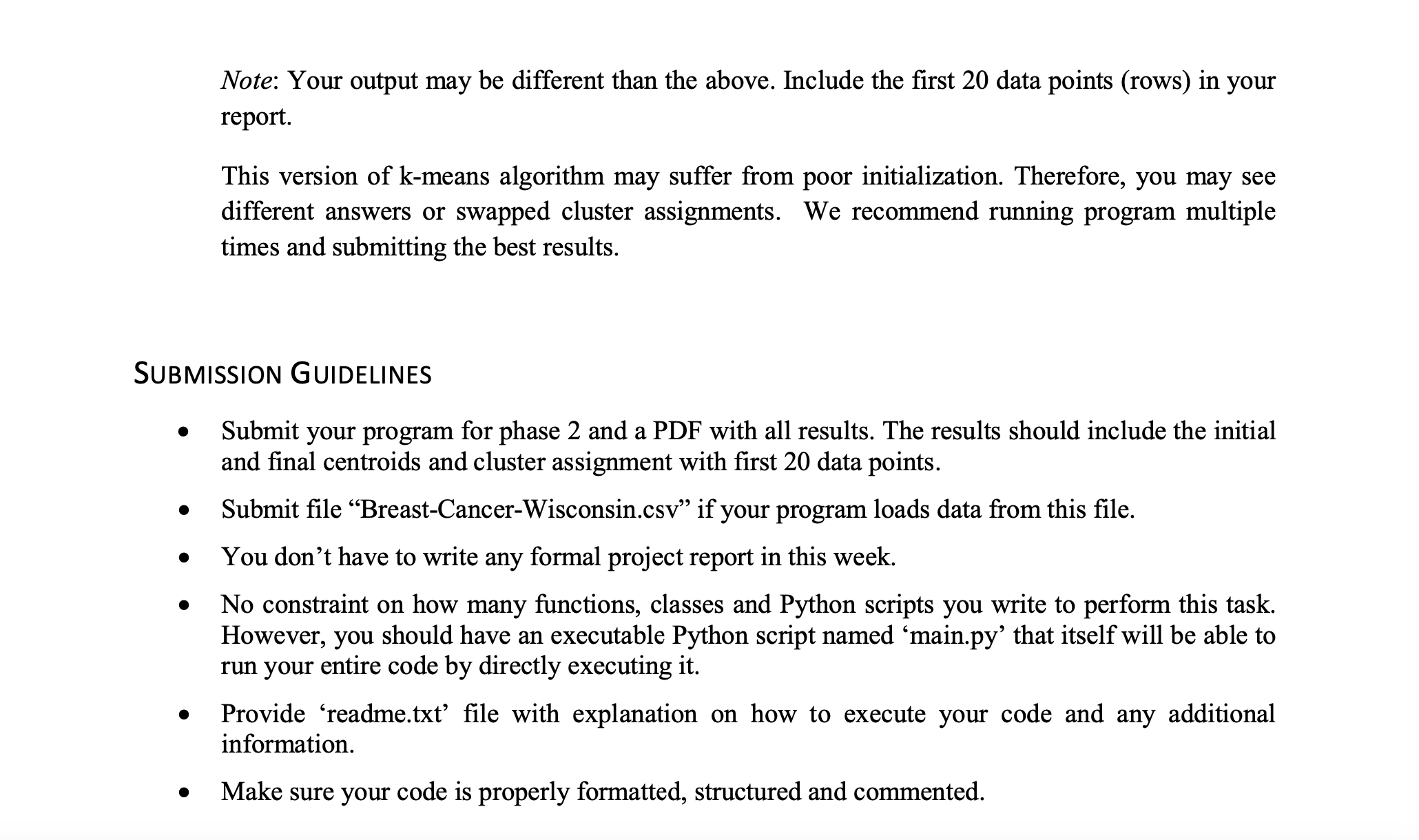 Solved Program ended after 4 iterations.DATA SET DESCRIPTION | Chegg.com