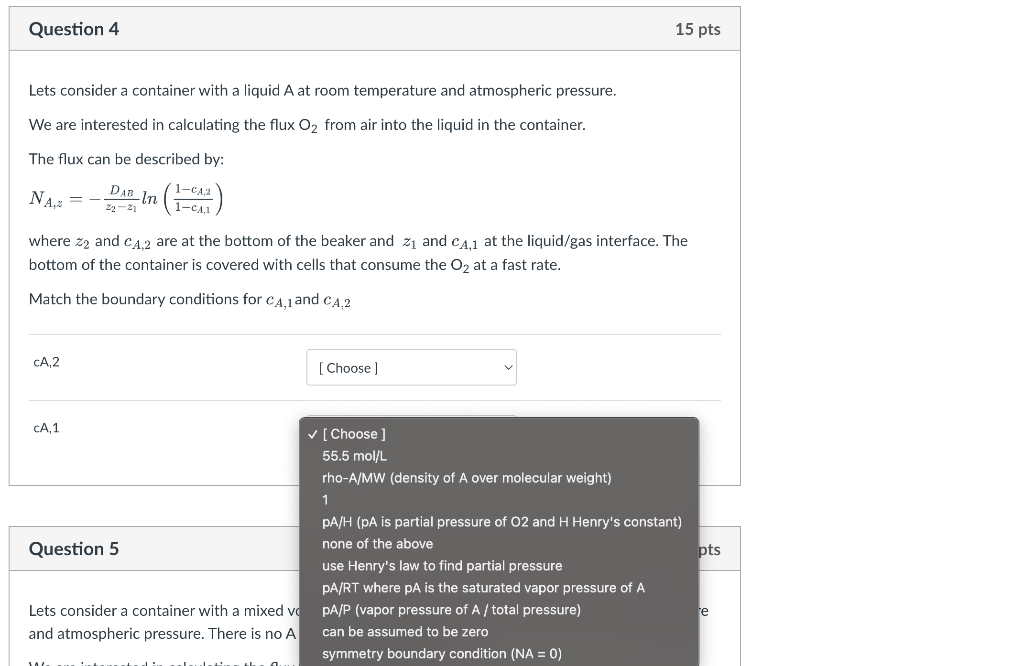 Solved Lets consider a container with a liquid A at room | Chegg.com