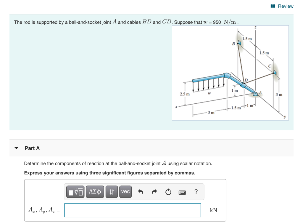 Solved Determine the tension in the supporting cable | Chegg.com