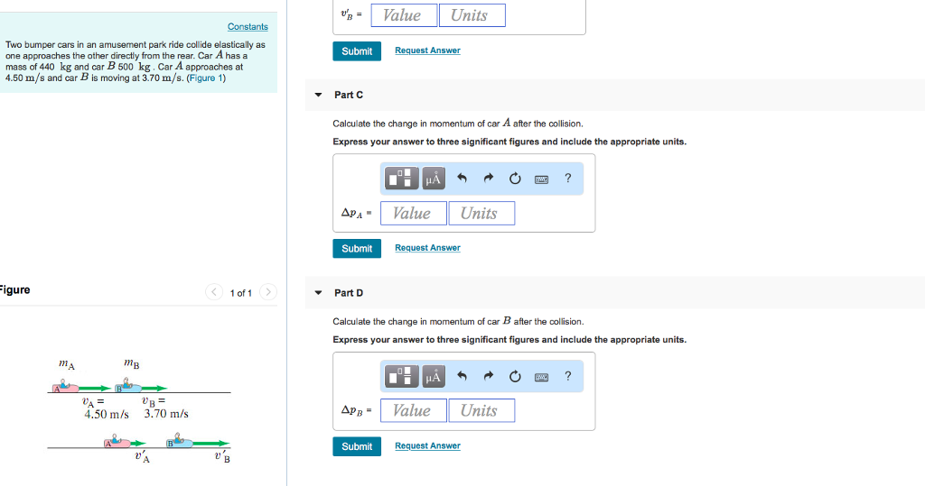 Solved Determine the velocity of car A after the collision. | Chegg.com