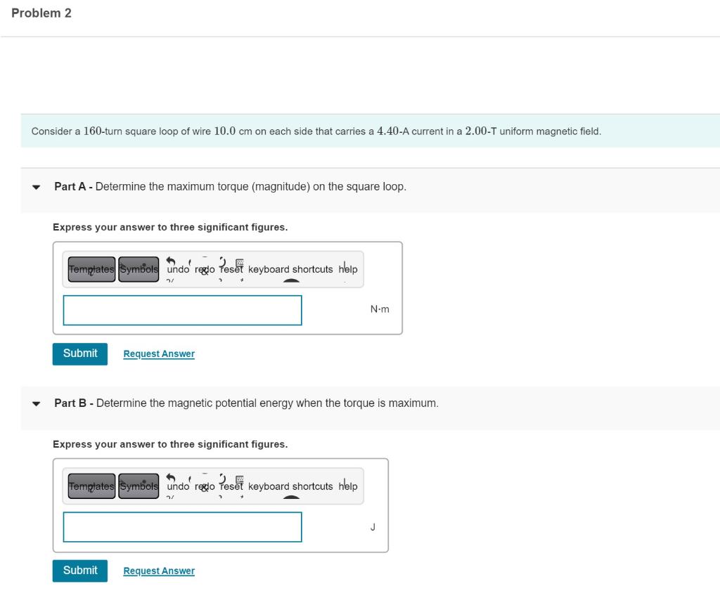 Solved Problem 2 Consider a 160-turn square loop of wire | Chegg.com