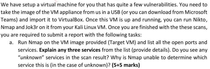 please solve this in ethical hacking put the | Chegg.com