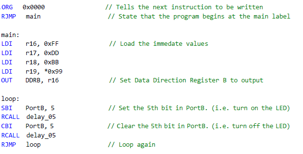 ORG Ox0000 main // Tells the next instruction to be | Chegg.com