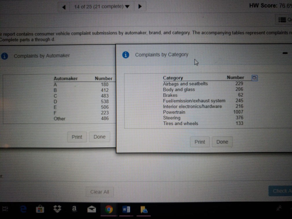 Solved 4 14 of 25 (21 complete) HW Score: 76.69 r report | Chegg.com