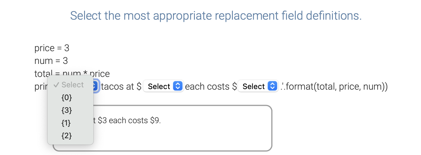 Solved Select the most appropriate replacement field | Chegg.com