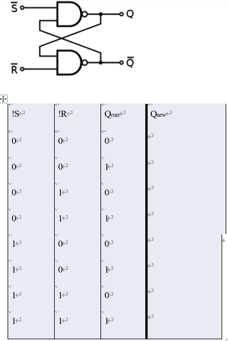 Solved A. For the circuit shown below, complete the truth | Chegg.com