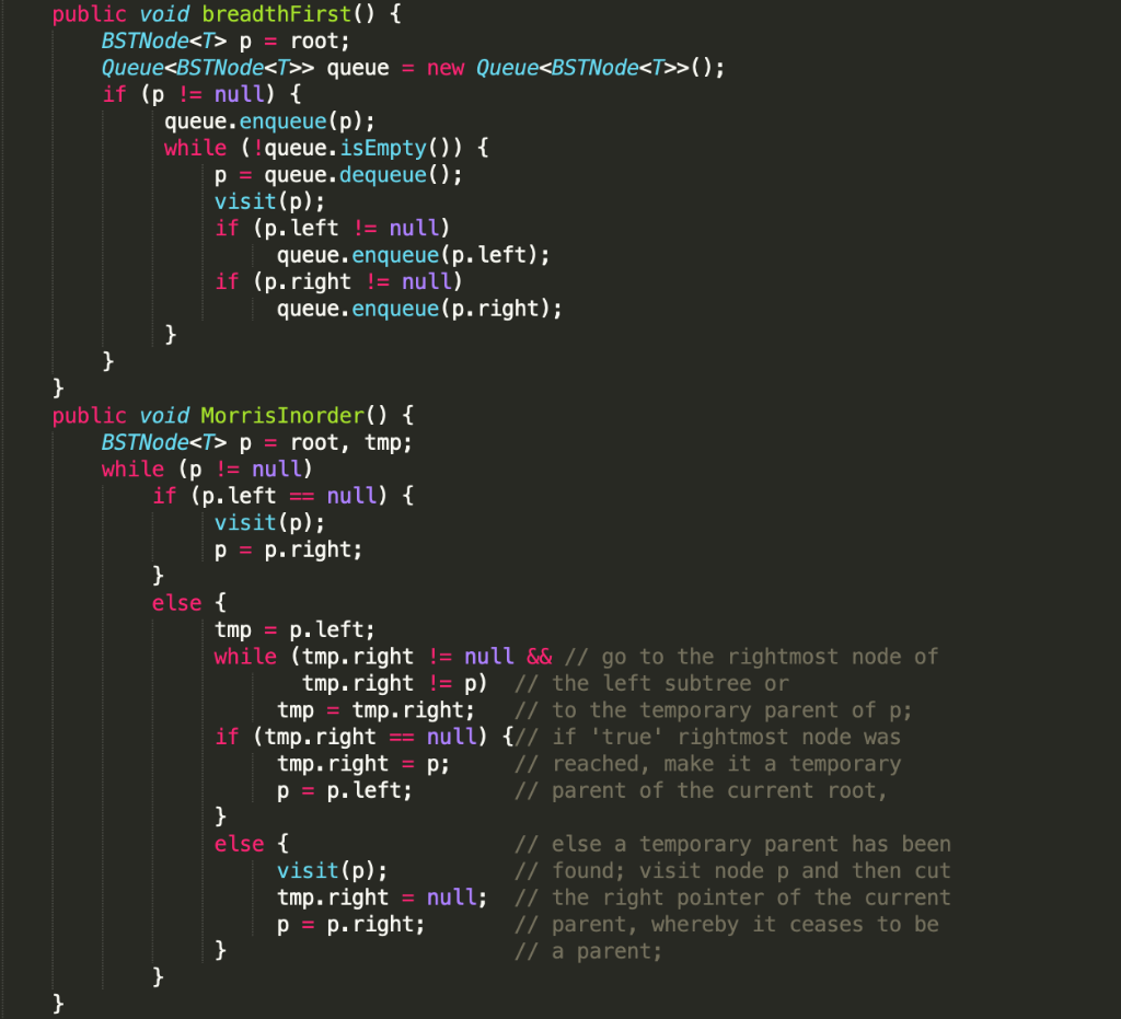 Solved Given a binary (search) tree, design and implement | Chegg.com