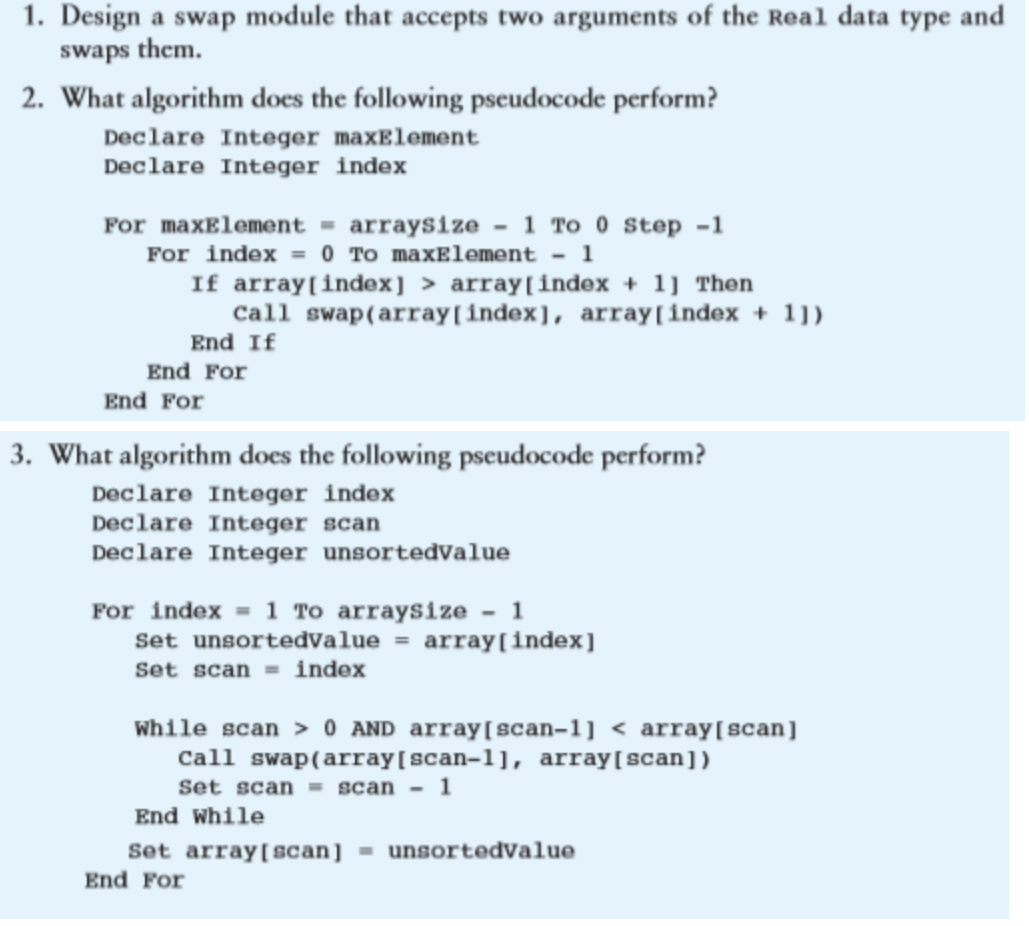 Solved 1. Design a swap module that accepts two arguments of | Chegg.com