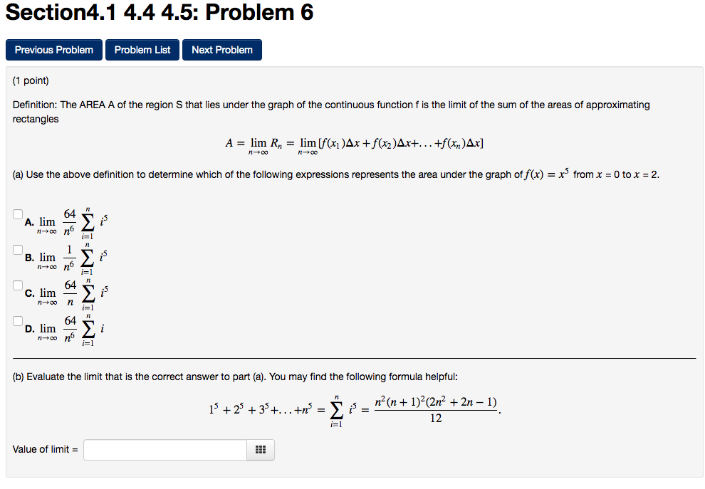 Solved Section4.1 4.4 4.5: Problem 6 Previous Problem | Chegg.com