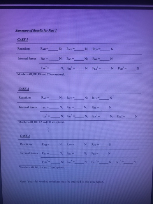 Solved ENG10003 Mechanics of Structures Student Name | Chegg.com