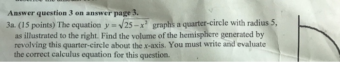Solved Answer question 3 on answer page 3. 3a. (15 points) | Chegg.com