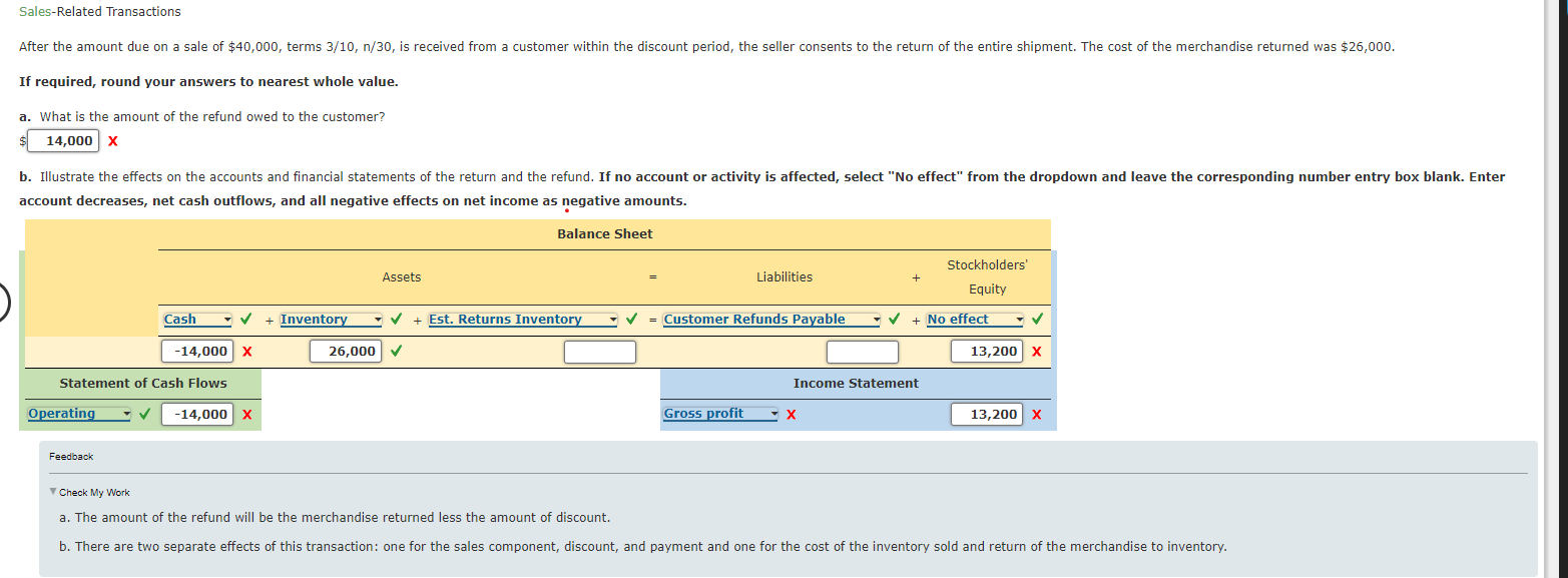 Solved If required, round your answers to nearest whole | Chegg.com