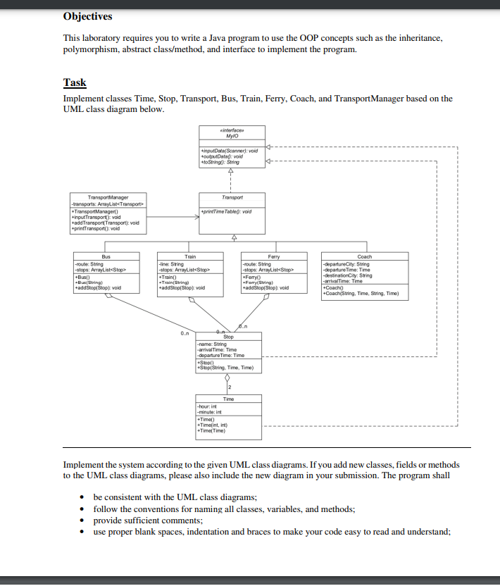 Solved This laboratory requires you to write a Java program | Chegg.com