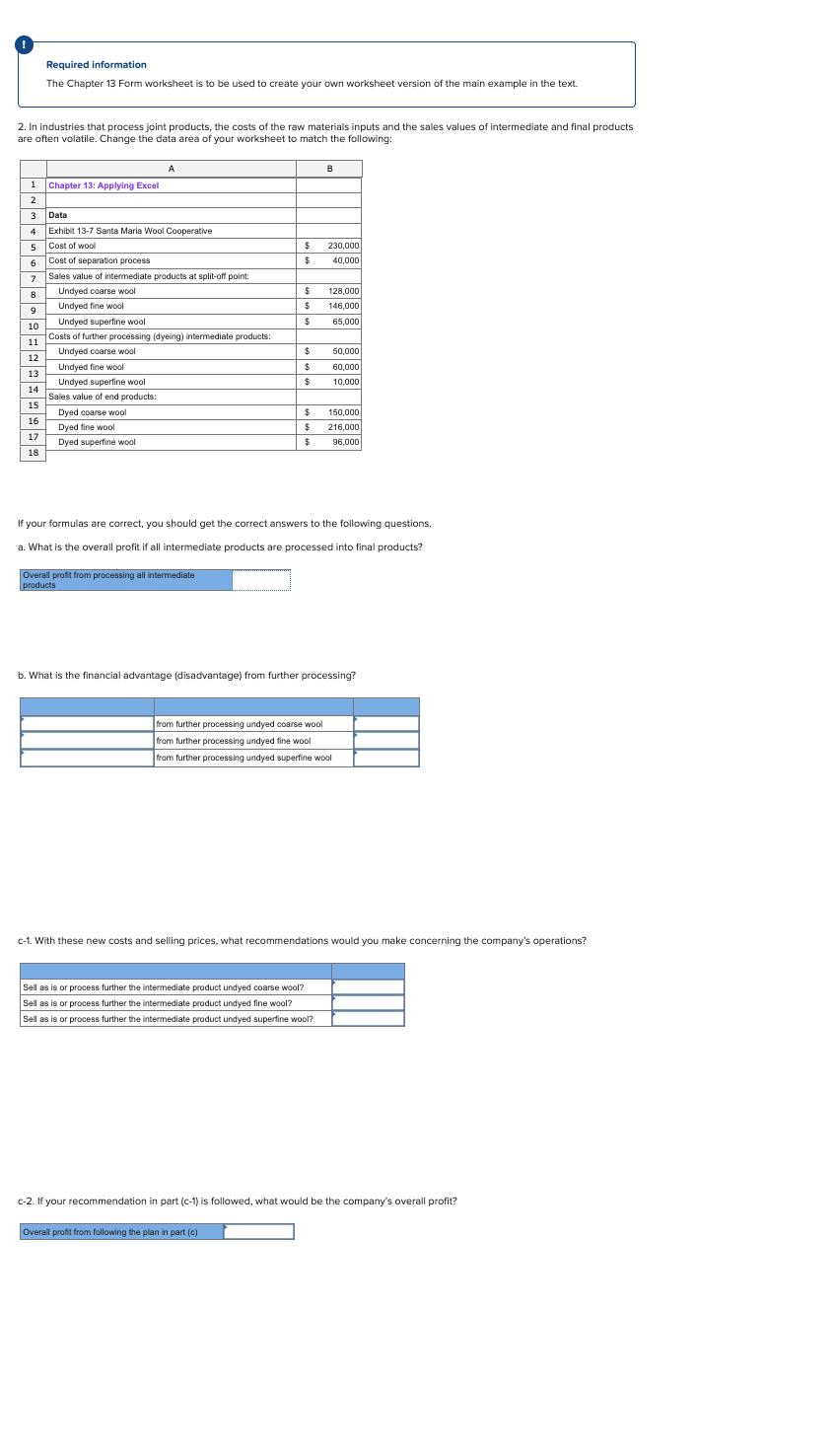 Solved Required informationThe Chapter 13 ﻿Form worksheet is | Chegg.com