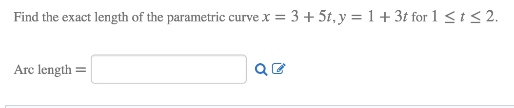Solved Find the exact length of the parametric curve x = 3 + | Chegg.com