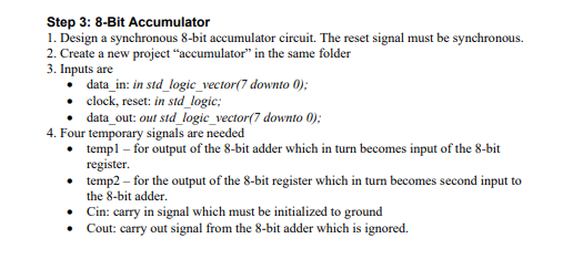 Part 2 Design a structural model of an 8-bit | Chegg.com