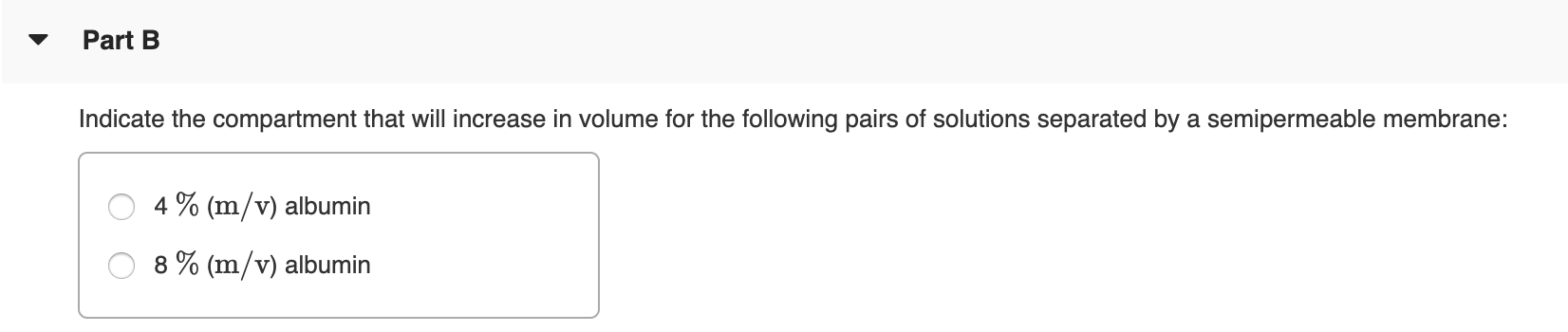 Solved Part A Indicate the compartment that will increase in | Chegg.com