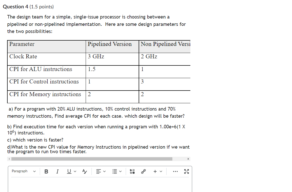 Solved Question 4 (1.5 points) The design team for a simple, | Chegg.com