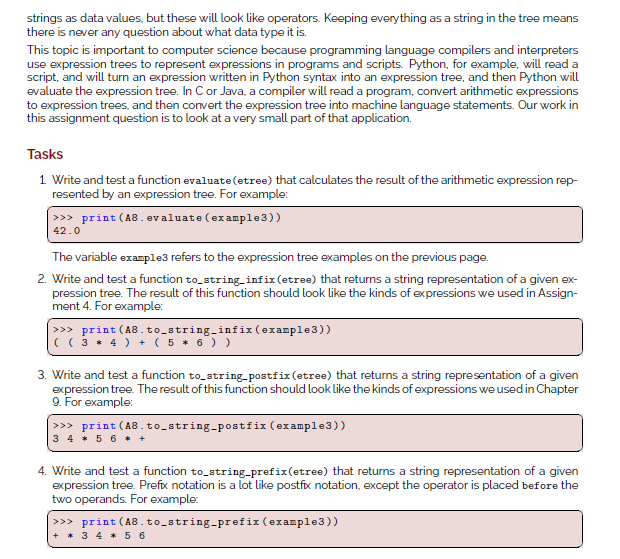Solved Purpose: To explore the application of binary trees | Chegg.com Solved Purpose: To explore the application of binary trees | Chegg.com