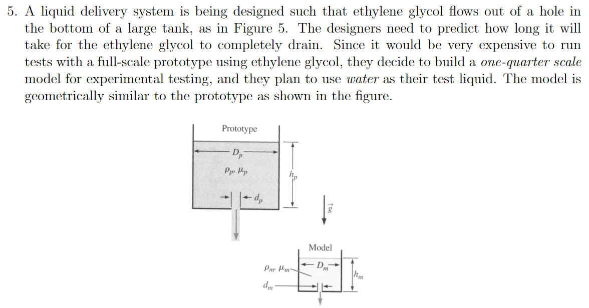 Solved 5. A liquid delivery system is being designed such | Chegg.com