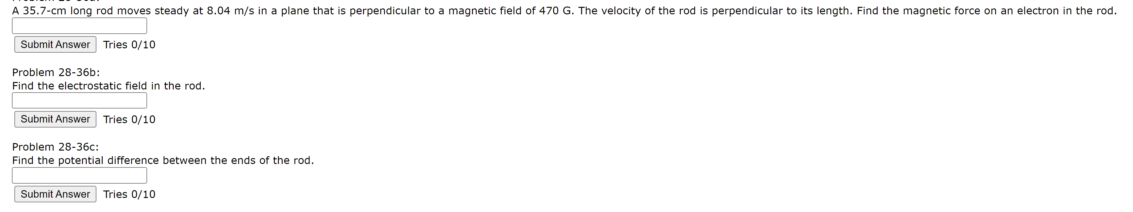 Solved Tries 0/10Problem 28-36b:Find the electrostatic field | Chegg.com
