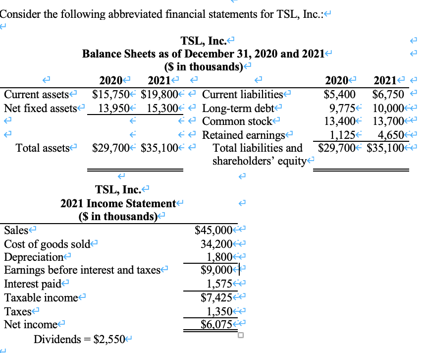 Solved What is the 2021 operating cash flow (OCF)? (3 | Chegg.com