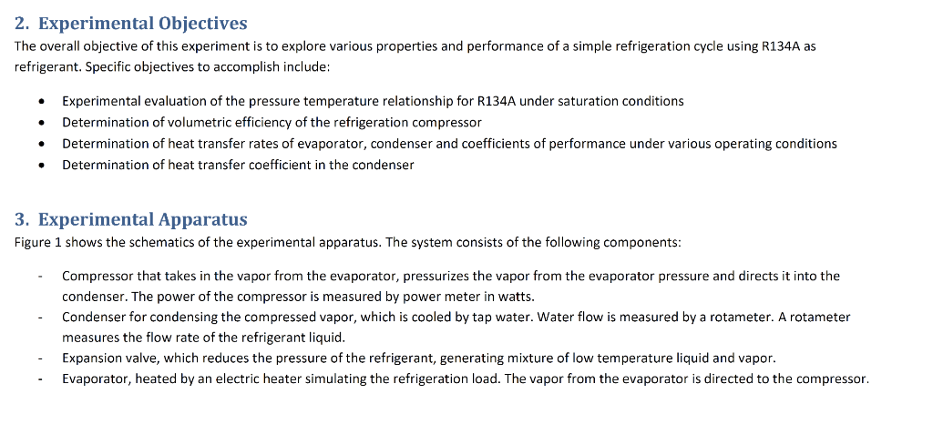 2. Experimental Objectives The overall objective of | Chegg.com