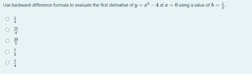 Solved Use backward-difference formula to evaluate the first | Chegg.com