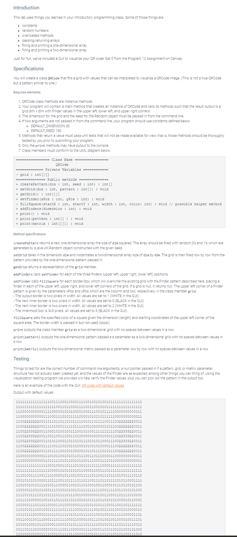 Solved This lab uses things you learned in your introductory | Chegg.com