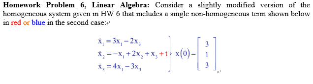 Solved Problem 6, Linear Algebra: Consider a slightly | Chegg.com