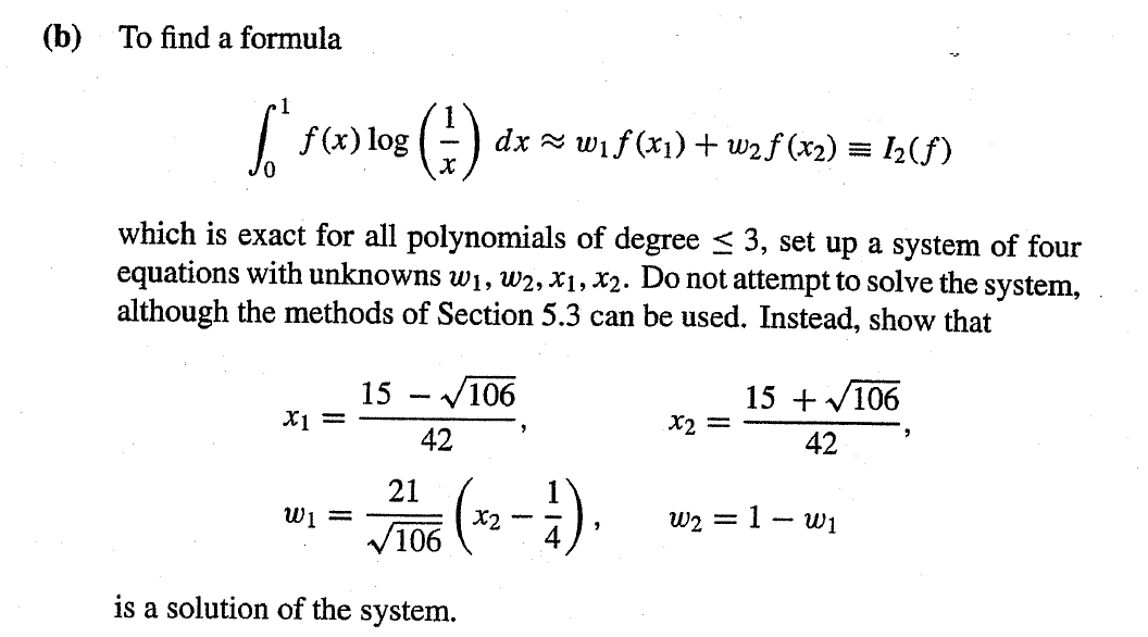Solved (b) To find a formula | Chegg.com