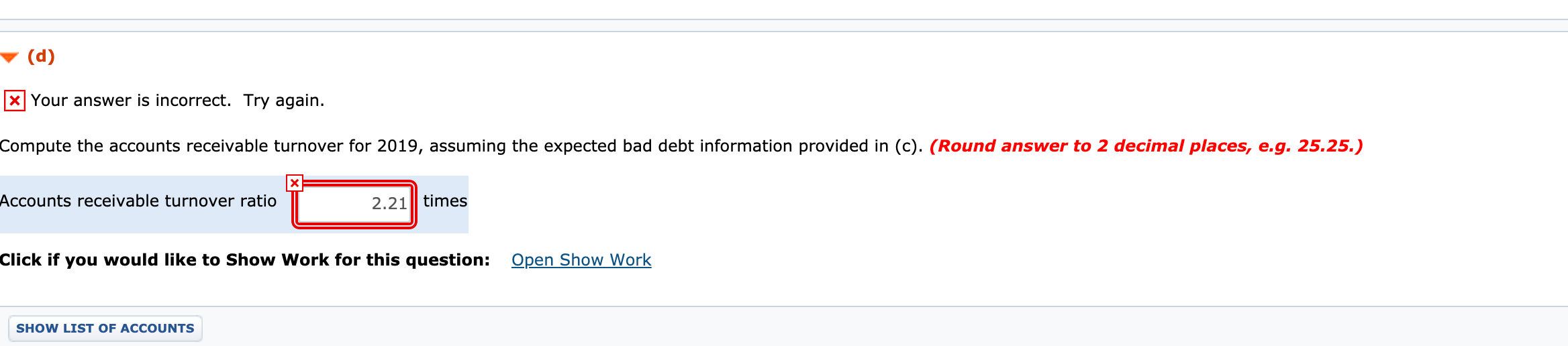 Solved Your answer is partially correct. Try again. | Chegg.com
