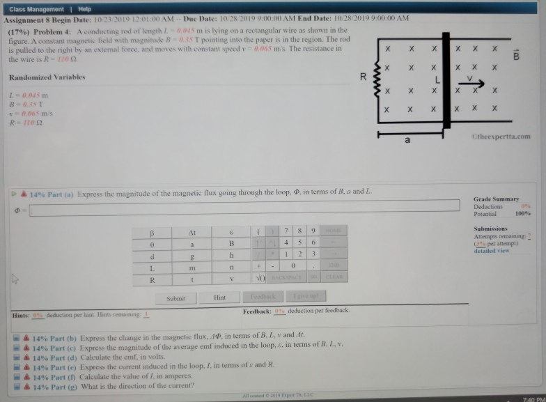 Solved X X X Class Management | Help Assignment 8 Begin | Chegg.com