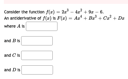 Solved Consider the function f(x)=2x3−4x2+9x−6. An | Chegg.com
