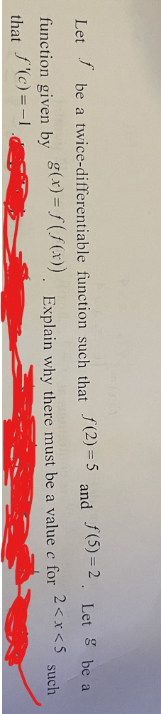 Solved Let F Be A Twice Differentiable Function Such That
