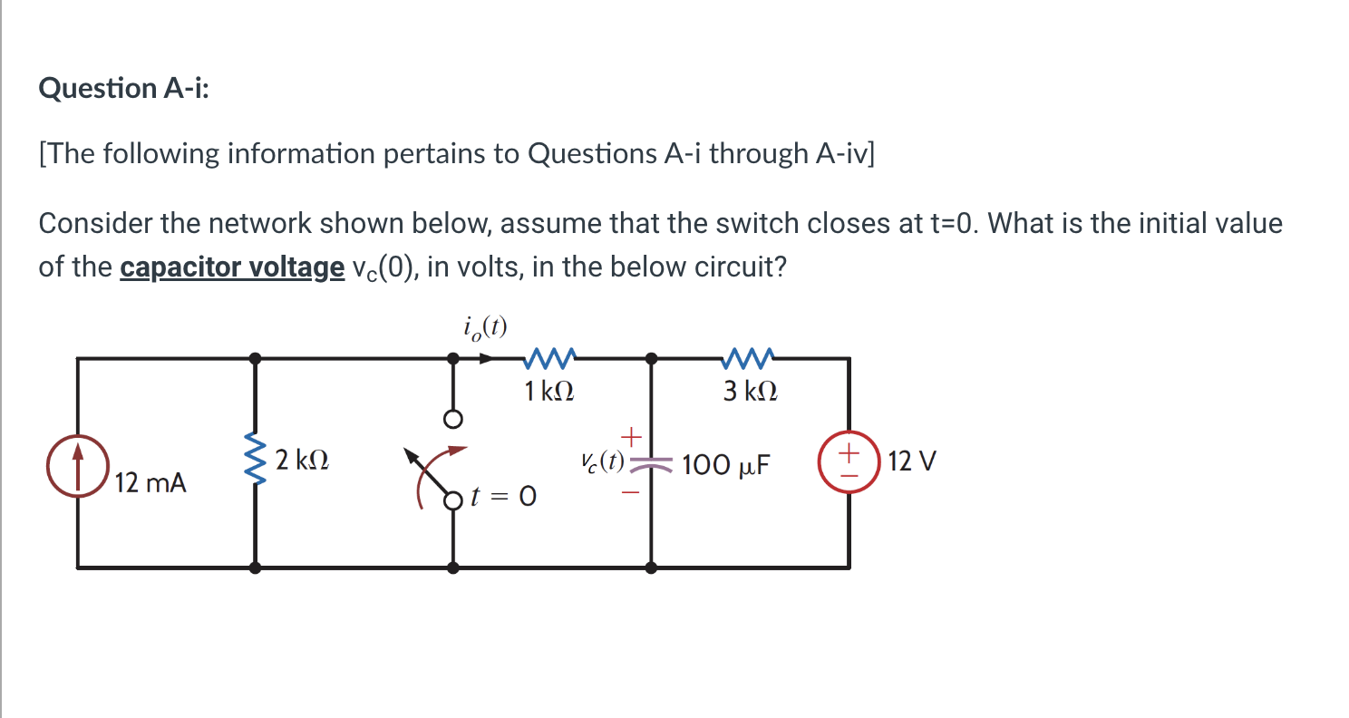 Solved Question A-i: [The following information pertains to | Chegg.com