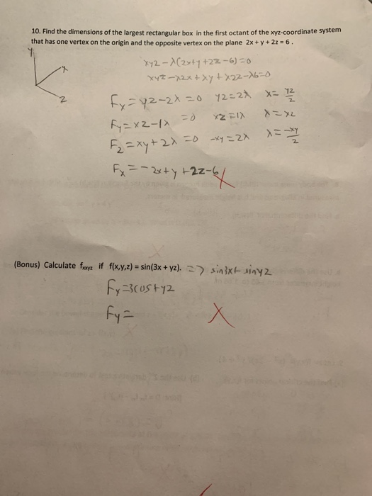 Solved 10. Find the dimensions of the largest rectangular | Chegg.com