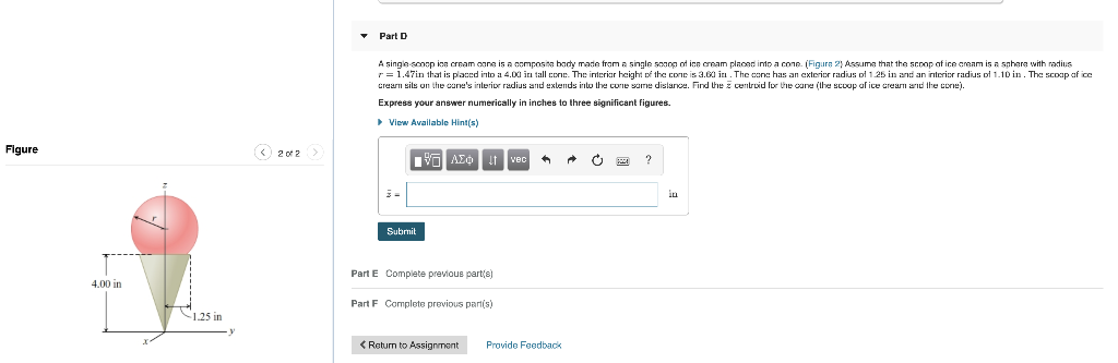 Solved Part A Learning Goal: To be able to find the center | Chegg.com